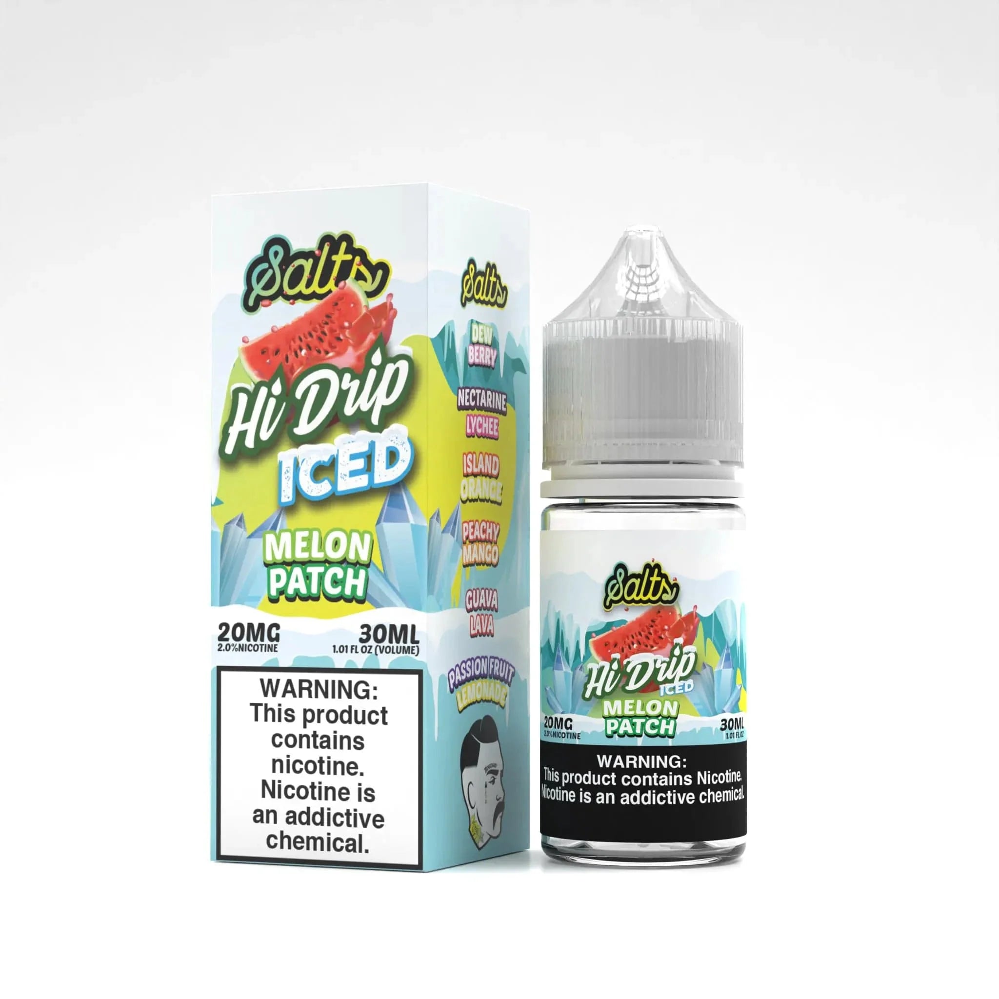 Hi-Drip Salts Iced Watermelons Melon Patch 30ml Nic Salt Vape Juice ...